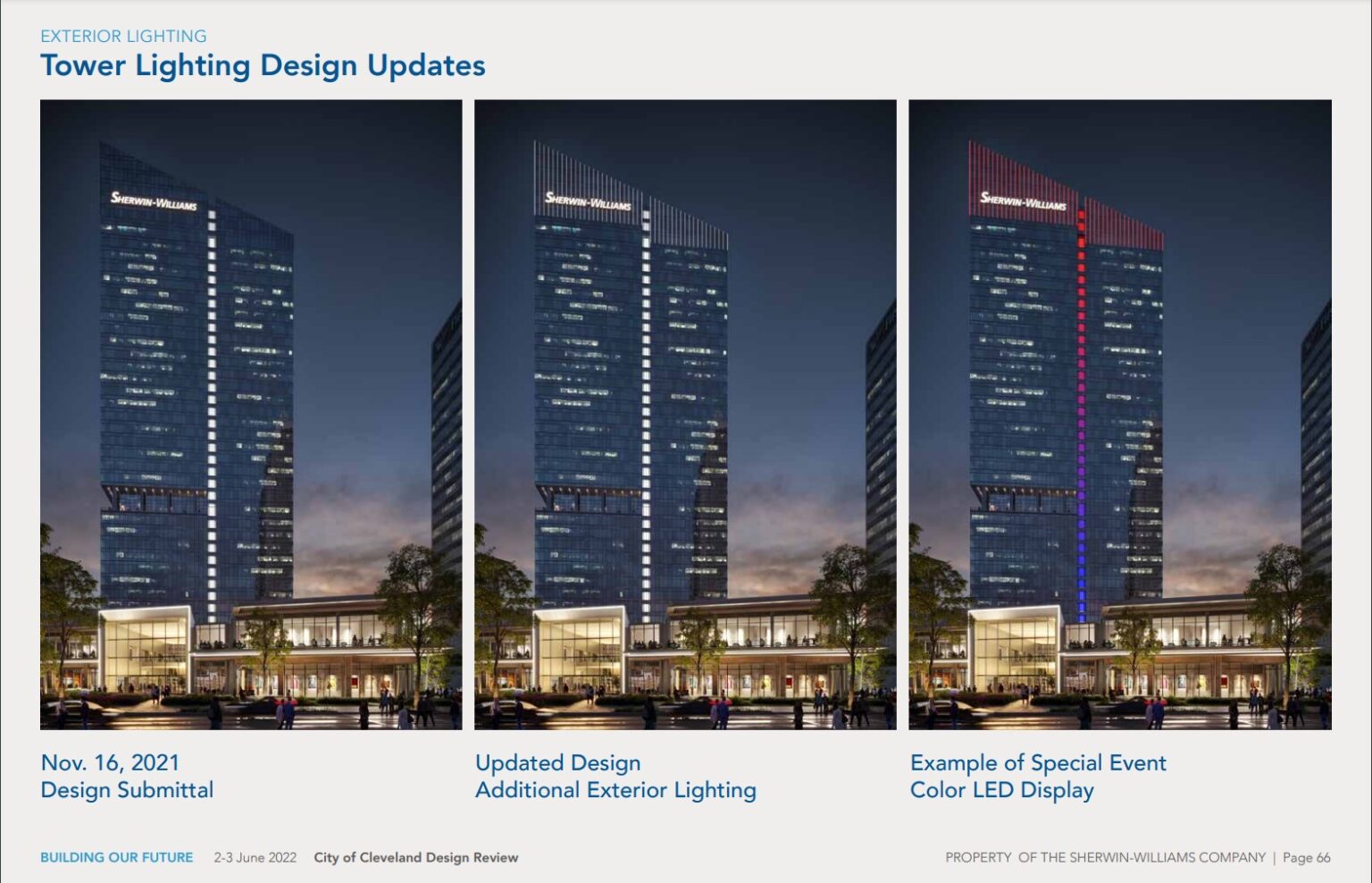 Sherwin-Williams new headquarters landscaping and lighting plans – NEOtrans