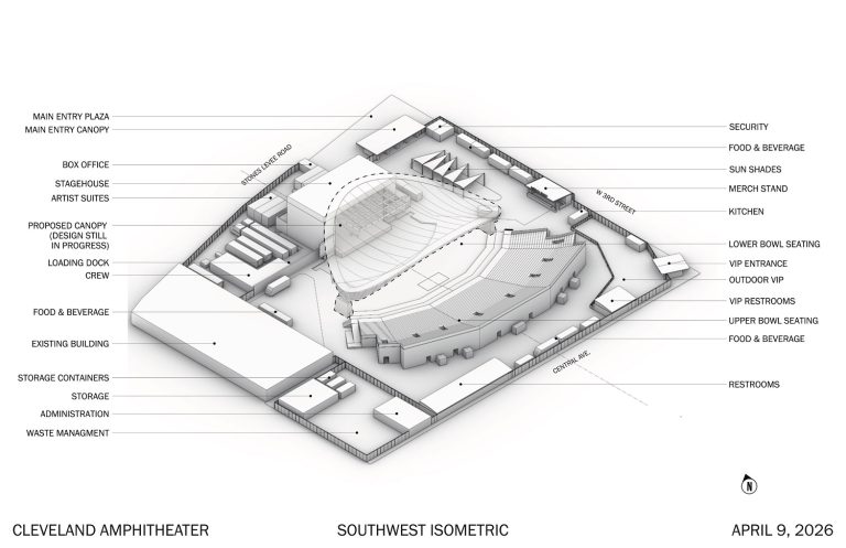 Bedrock files Riverfront Amphitheater plans – NEOtrans